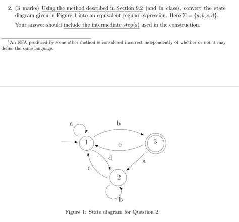 Solved 2 3 Marks Using The Method Described In Section Chegg Com