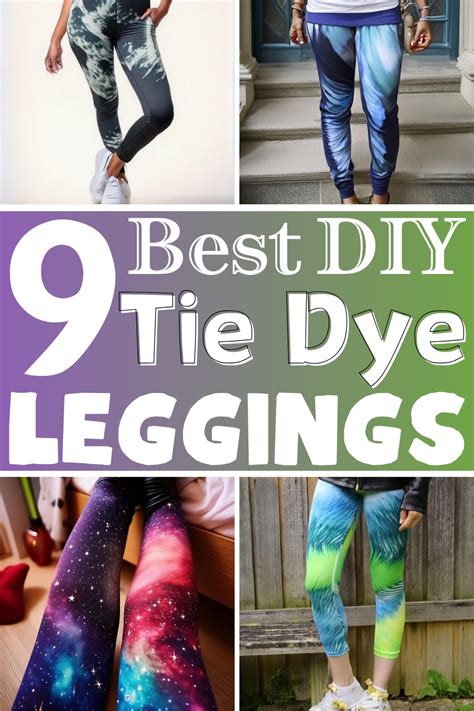 9 Diy Tie Dye Leggings Diyscraftsy