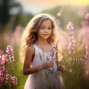 Summer Flower Meadow Digital Backdrop Meadow Flowers Summer Flower