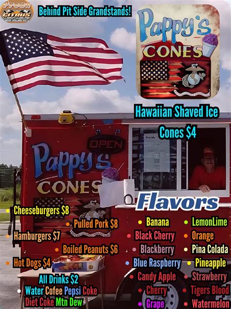 Pappys Cones Citrus County Speedway And Track Llc Facebook