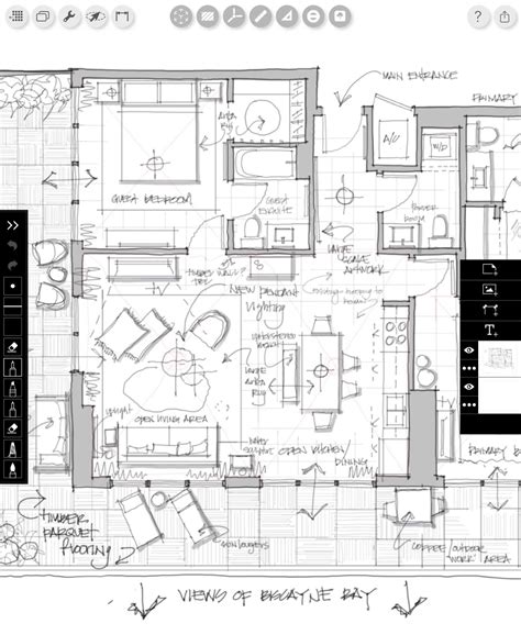 Hand Drawn Floor Plan By Susan Knof