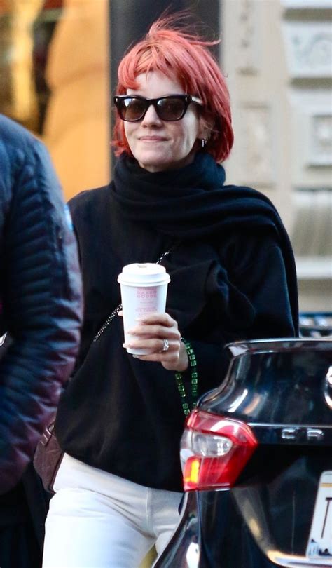 Lily Allen Shows Off Her Red Hair In Nyc 11182023 • Celebmafia