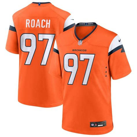 Malcolm Roach Denver Broncos 2024 2025 Orange Game Jersey Classy En