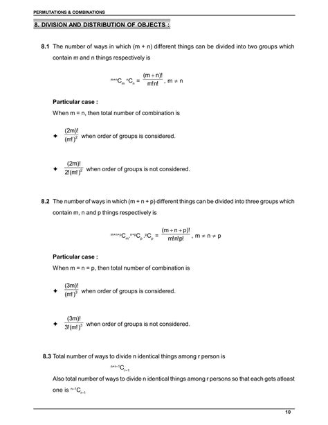 Permutations And Combinations Class 11 Notes For Iit Jee