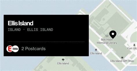 Ellis Island On Postcard