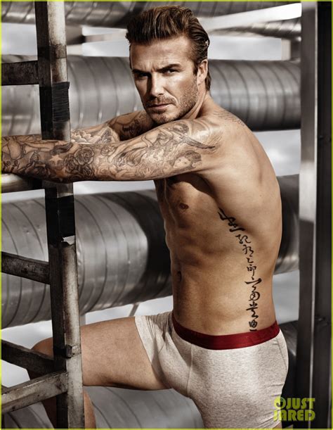 David Beckham Shirtless In Handm Super Bowl Commercial Clip Photo