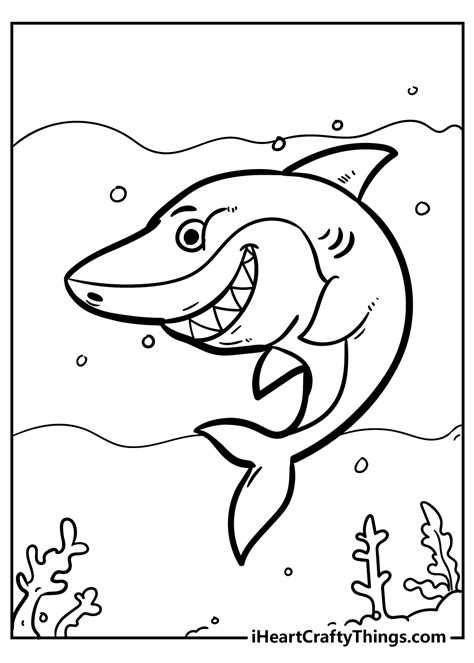 Shark Fin Coloring Pages 2025