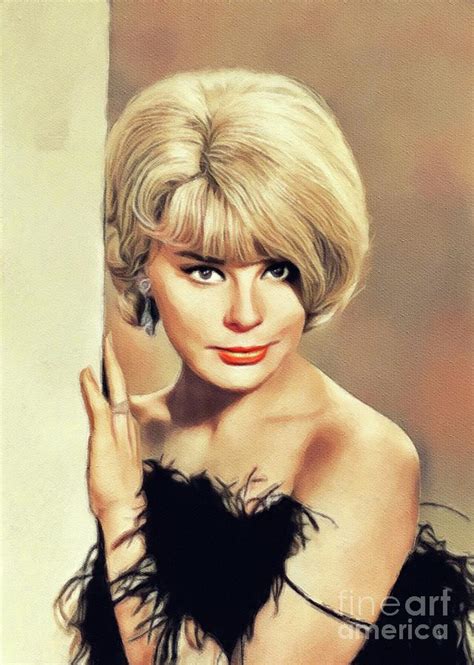 Elke Sommer Vintage Actress Painting By Esoterica Art Agency Fine
