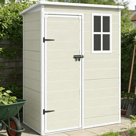 Amopatio Storage Shed 5×3 Ft Resin Sheds And Plastic Outdoor Storage
