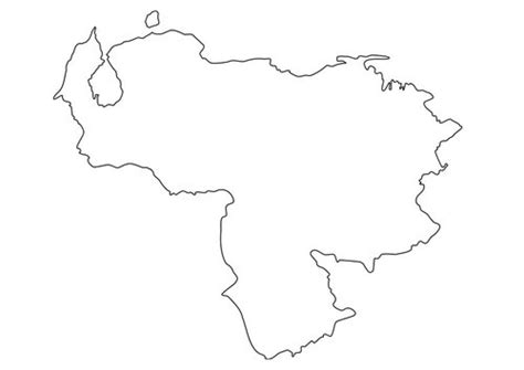 Mapa De Venezuela Para Colorear