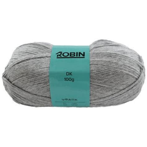 Robin Dk Double Knit Wool Yarn 100g Ball Silver