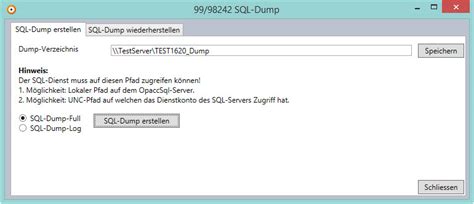 Datenbank Administrieren Dump Und Datensicherung