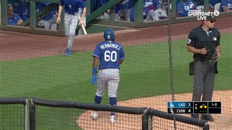 Ryan Ward Grounds Out To Second Hernández Scores 03 18 2023 Los Angeles Dodgers