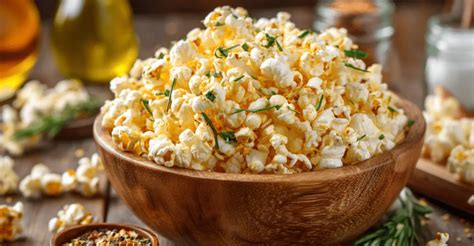 Lemon Herb Popcorn Easy 5 Minute Snack Recipe