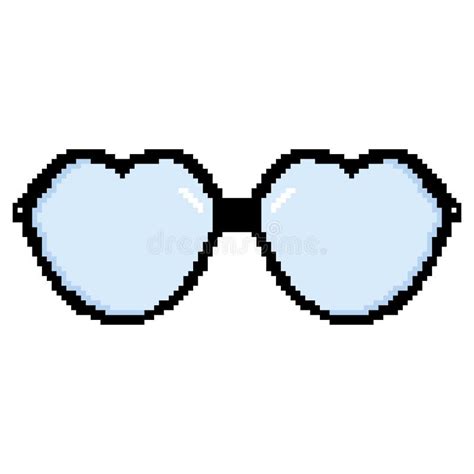 Pixelated Colored Eyeglasses Icon Vector Stock Vector Illustration Of Black Attractive 300697128