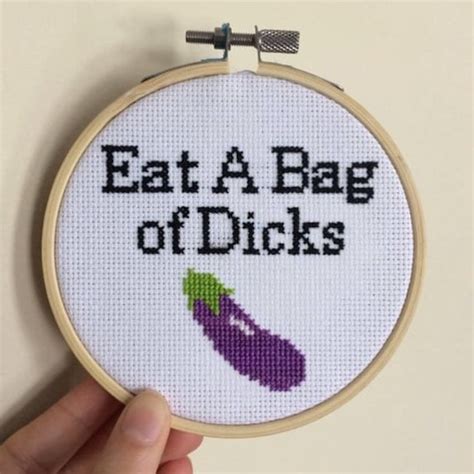 Eat A Bag Of Dicks Pattern Etsy Canada