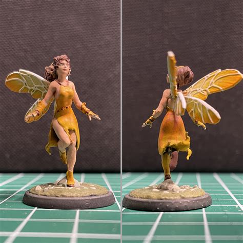 3d Printable Pixie Set 3 Miniatures 32mm Pre Supported By White