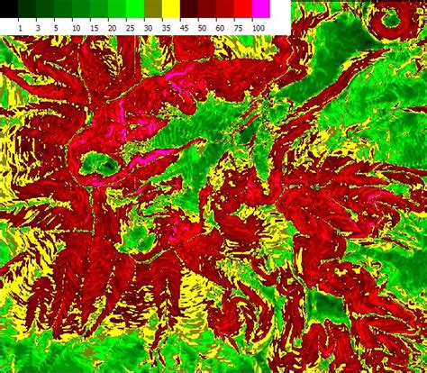 Terrain Slopeaspect Display And Analysis