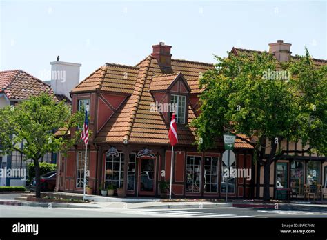 A Building In The Unique Danish Town Of Solvang California Stock