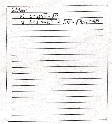 Solved 14 100 Mcf3m Chapter 4 Trigonometry Chapter 4 Review Of
