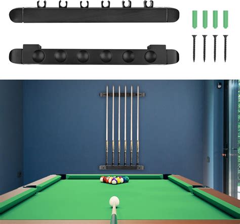 Gymax Billard Queue Halter Für 8 Queues And Billardzubehör