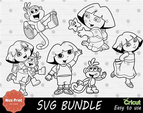 Svg For Silhouette Svg For Circut Svg Clipart Dora The Explorer