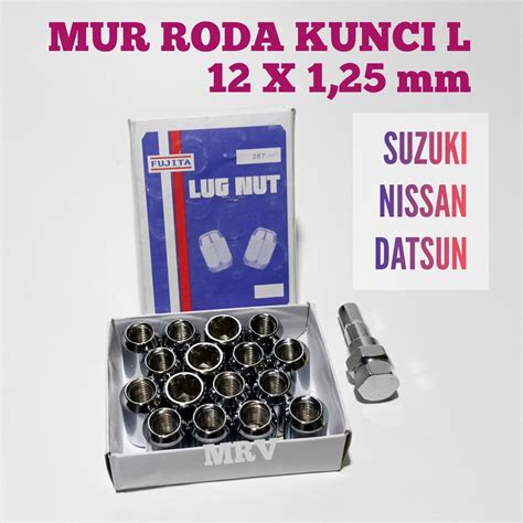 Jual Mur Baut Roda Velg Ban Mobil Kunci L Lug Nut Fujita 12x1 25mm Shopee Indonesia