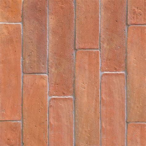 Rustic Rectangle Natural Terracotta Tile 3x12x34 Red Terracotta In