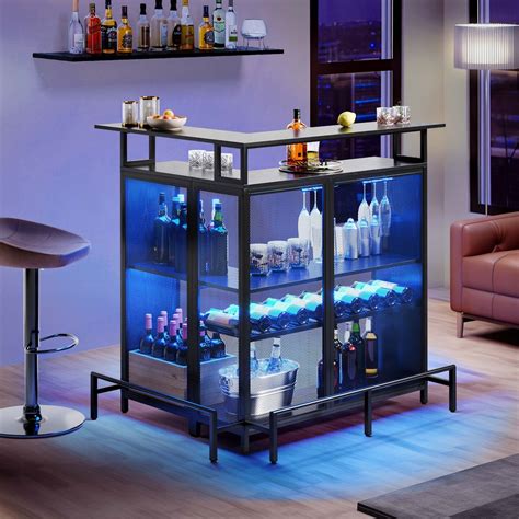 L Shaped Modern Home Bars Ehbp 02 Basic L Shaped Home Bar Easy Home