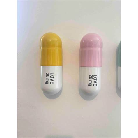 20 Mg Love Pill Combo Mint Green Yellow And Light Pink Set Of 3
