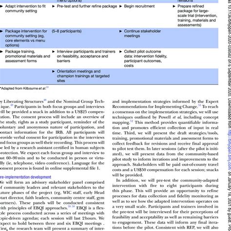 Replicating Effective Programs Phases Timeline Download Scientific