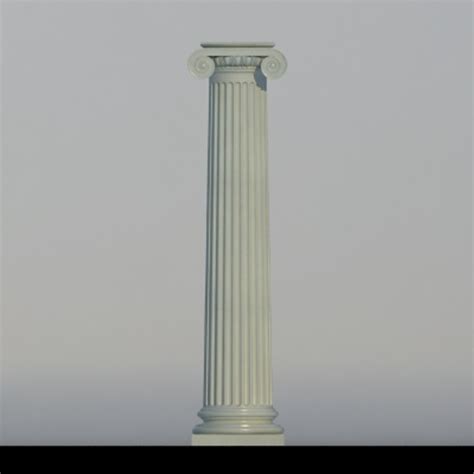 Classical Ionic Order Column 3d Model Classical Ionic Order Column 3d Model
