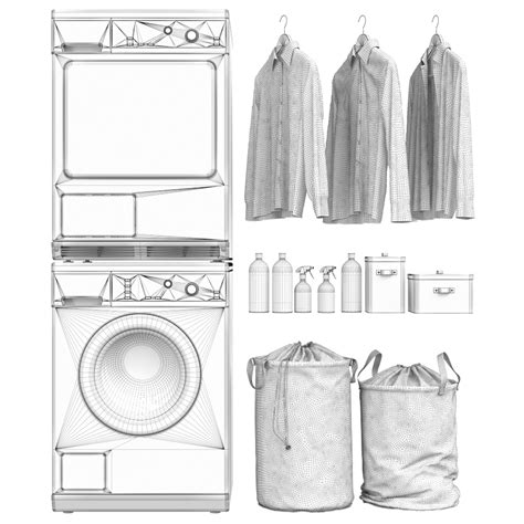 Laundry Set 3 Download The 3d Model 15084