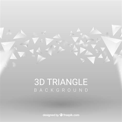 Free Vector Background With 3d Triangles
