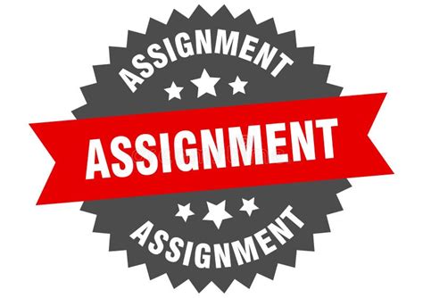 Assignment Sign Assignment Circular Band Label Assignment Sticker