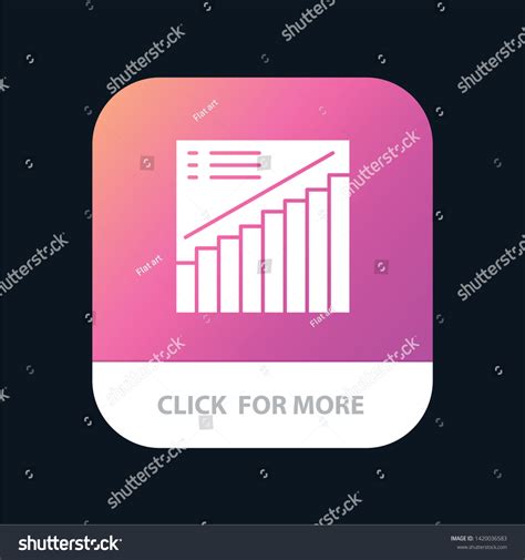 Chart Graph Analytics Presentation Sales Mobile Stock Vector Royalty Free 1420036583
