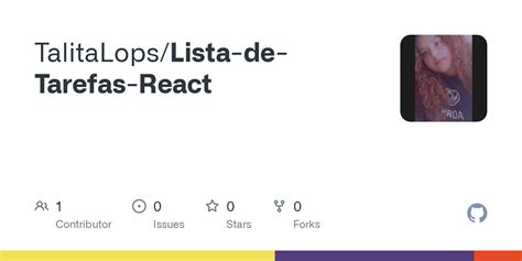 Github Talitalopslista De Tarefas React