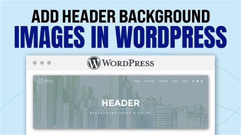 how to add header background images in wordpress 2025 tutorial youtube
