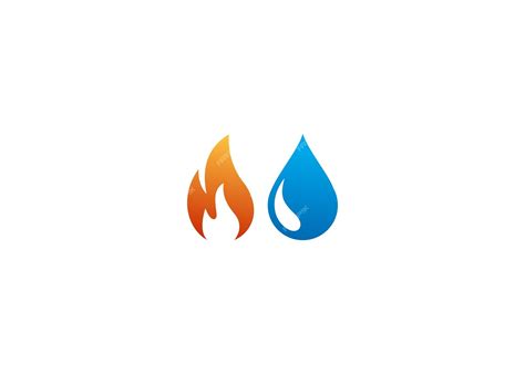 Premium Vector Fire And Watter Logo Design