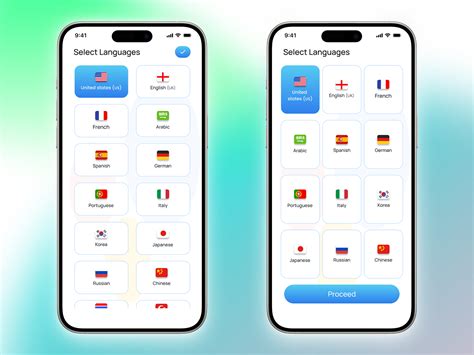 Language Selection Ui By Uiovia ® On Dribbble