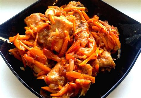 Lydeka Troškinta Su Morkomis Ir Svogūnais Receptas Su Nuotraukomis