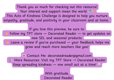 Acts Of Kindness Challenge Classroom And Home Edition Sel Gratitude