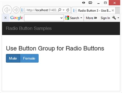 Paul Sheriff S Blog For The Real World Creating Radio Buttons Using Bootstrap And MVC