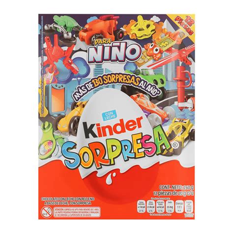 Kinder Sorpresa 12pz 240grs Bodegas Alianza