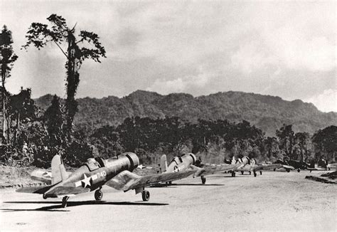 The F4u Corsair Vmf 214 Black Sheep During Wwii