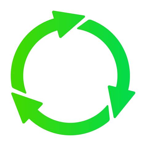 A Green Circular Arrow Pointing To The Left 65383311 Vector Art At Vecteezy