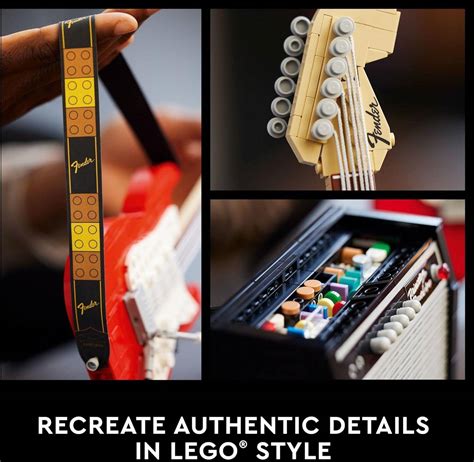 Lego Ideas Fender Stratocaster 21329 Diy Guitar Model Building Set For Music Lovers Complete