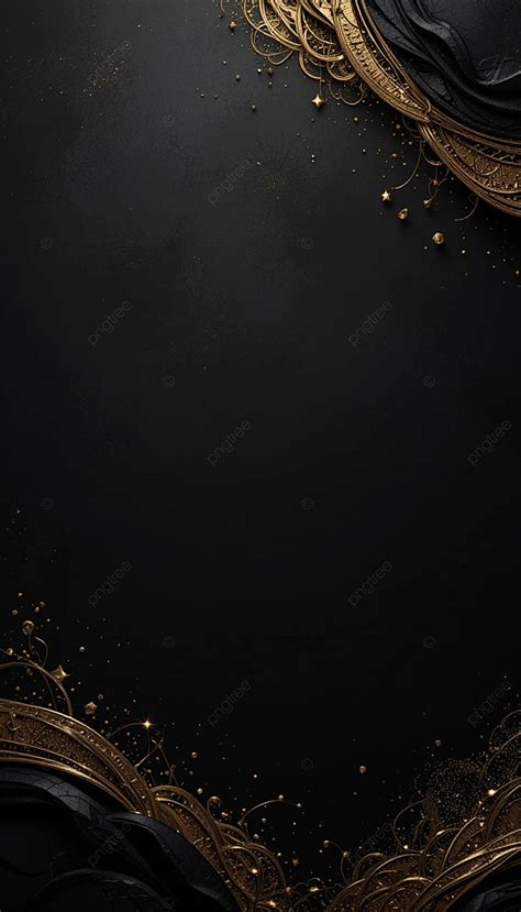 Elegant Black And Gold Luxury Background With Subtle Shimmering