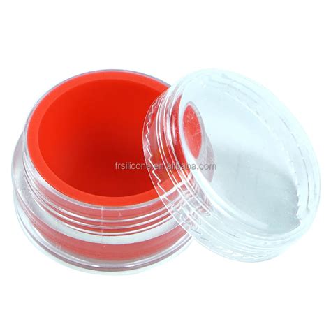 Container Round Plastic And Silicone Container 7 Ml Buy Storage Silicone Container Portablel
