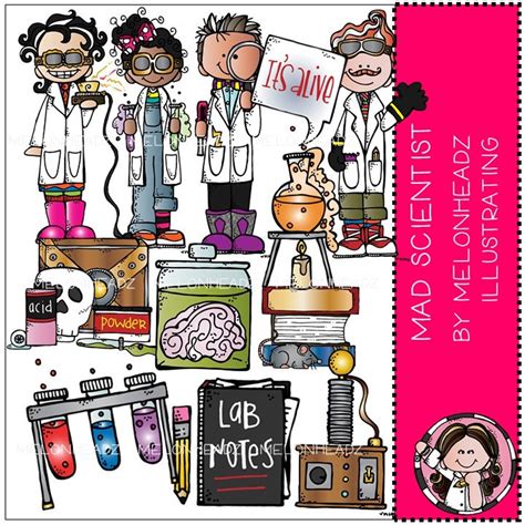 Mad Scientist Clip Art Etsy